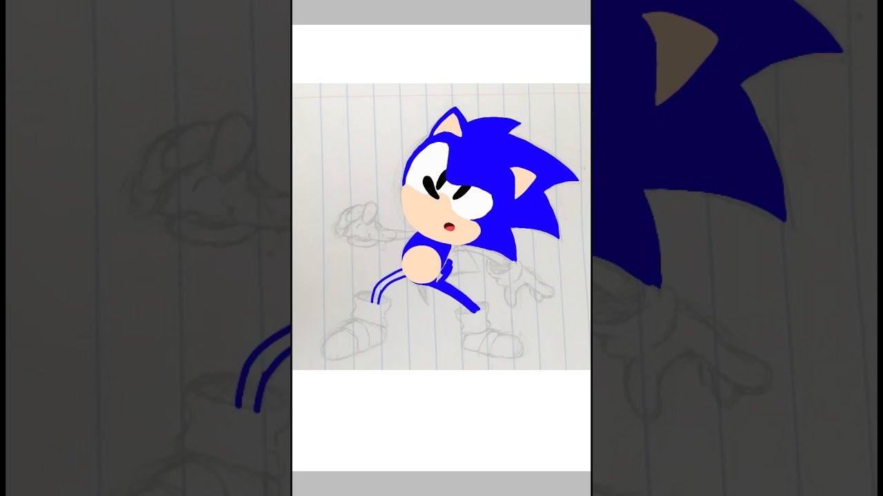 My Drawing Of Toei Sonic - YouTube