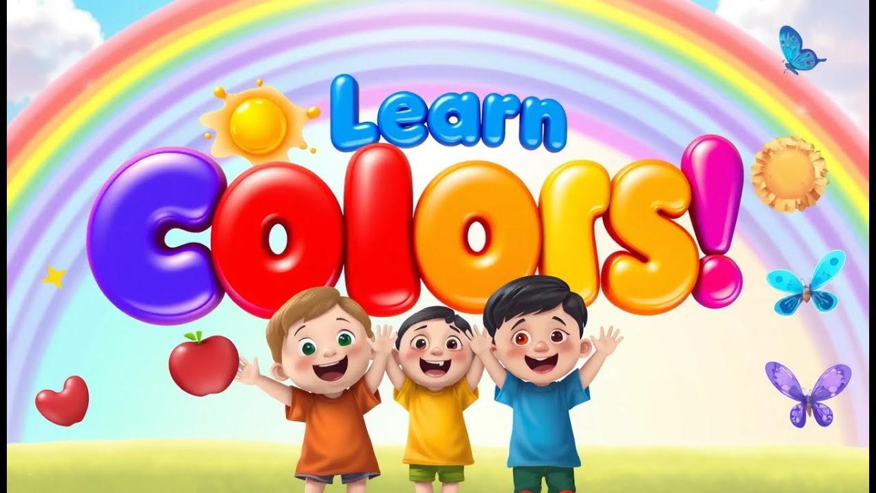 🌈🎶 "Learn Colors with Fun! 🎨 | Color Song for Kids | 3D Animated ...