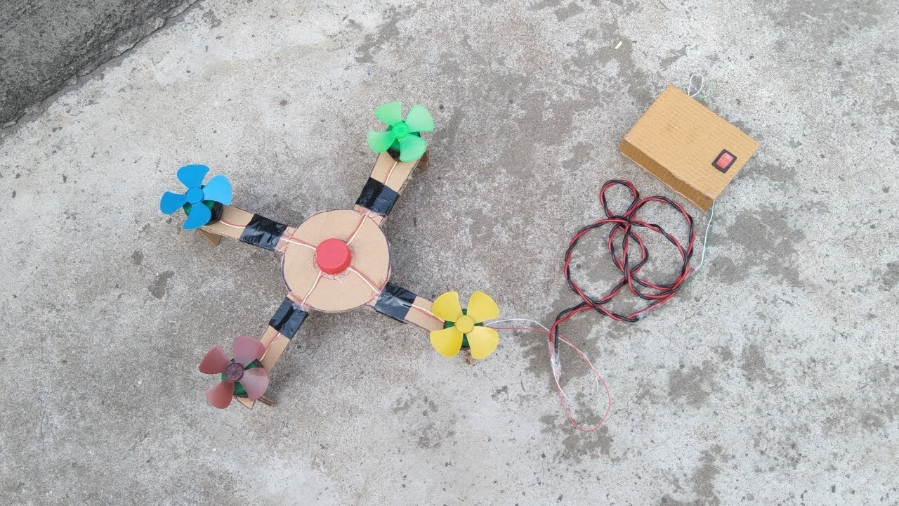 How to make mini drone घर पर बनाएं wireless remote control drone ll ...