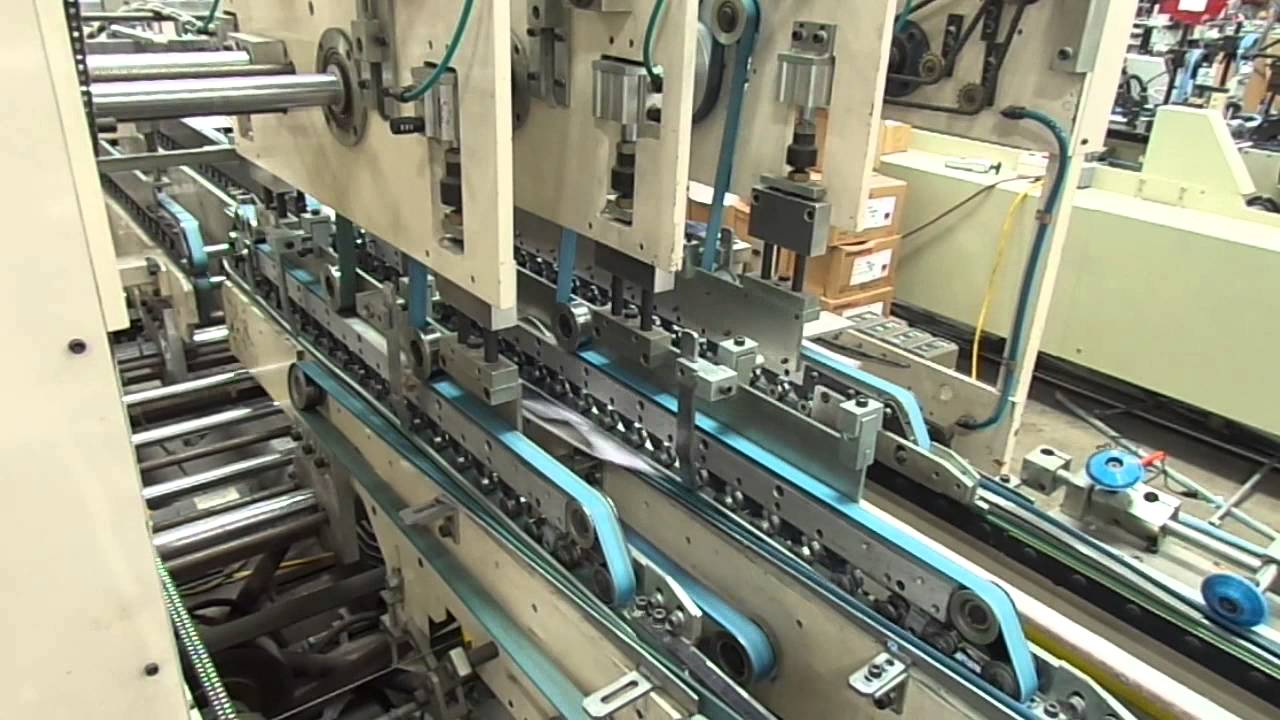 1999 Nikko Legato 1050 WBC Folder Gluer VIDEO (Non-Operator Side) - YouTube