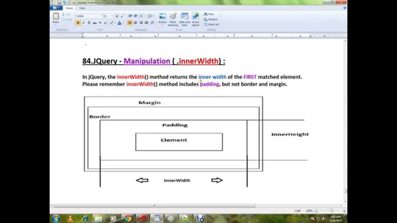 HOW TO USE INNERWIDTH METHOD IN JQUERY DEMO - YouTube HOW TO USE INNERWIDTH METHOD IN JQUERY DEMO - YouTube
