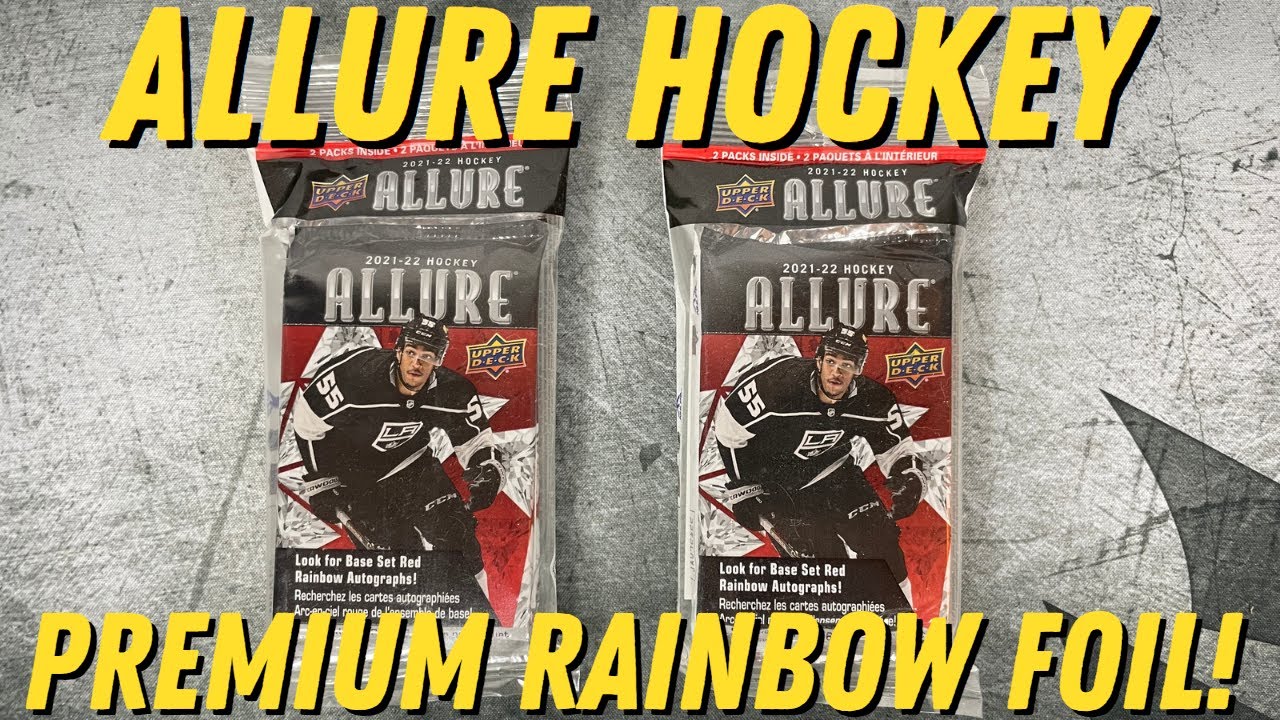 Opening 2021-22 Upper Deck Allure Hockey Hanger Packs: Rainbow Foil ...
