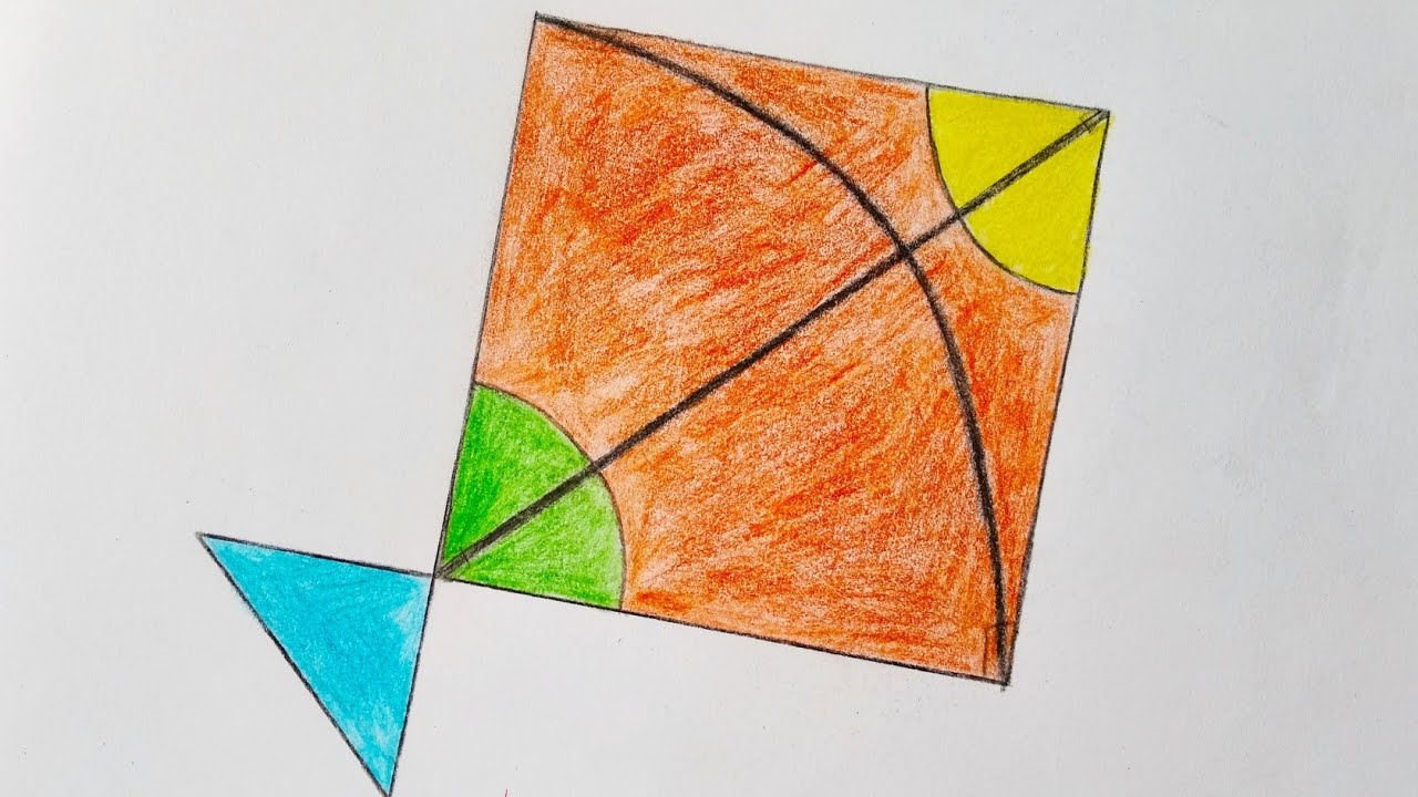 उत्तरायन पर पतंग का चित्र बनाना सीखें || How to Draw a Kite very esey ...