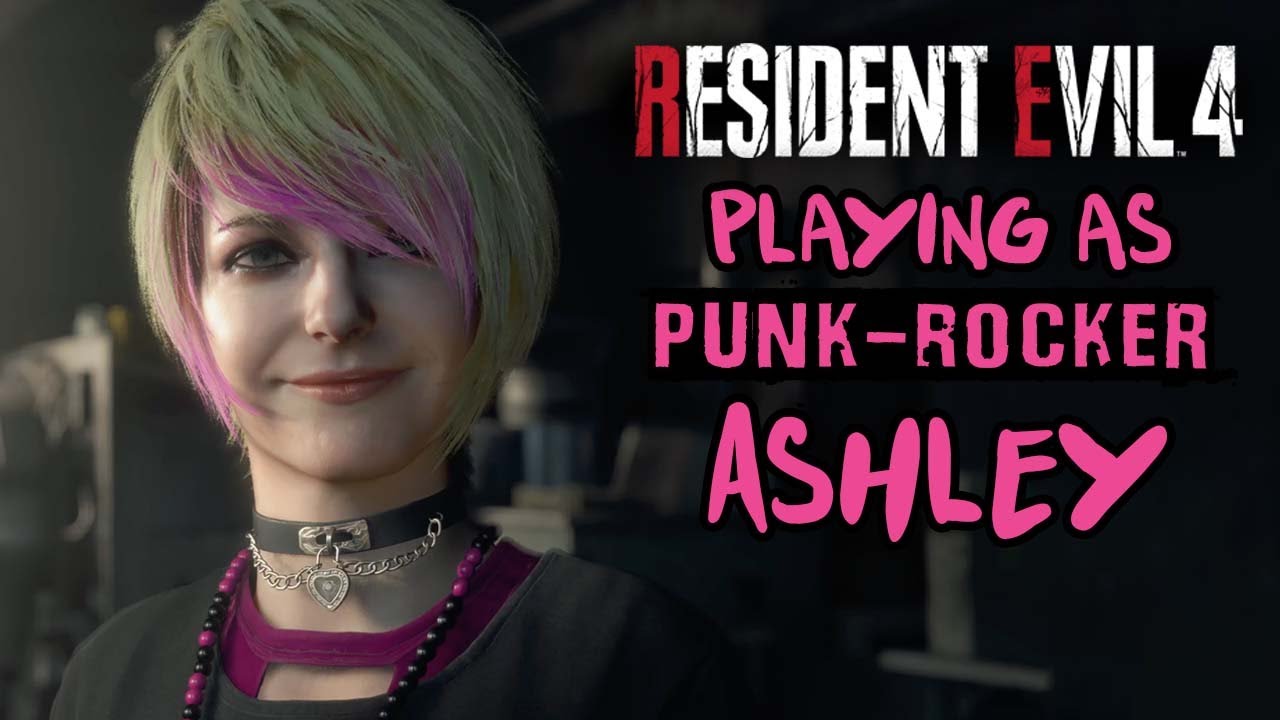 Resident Evil 4 Remake - Playing as Mid-2000s Punk-Rocker Ashley ...