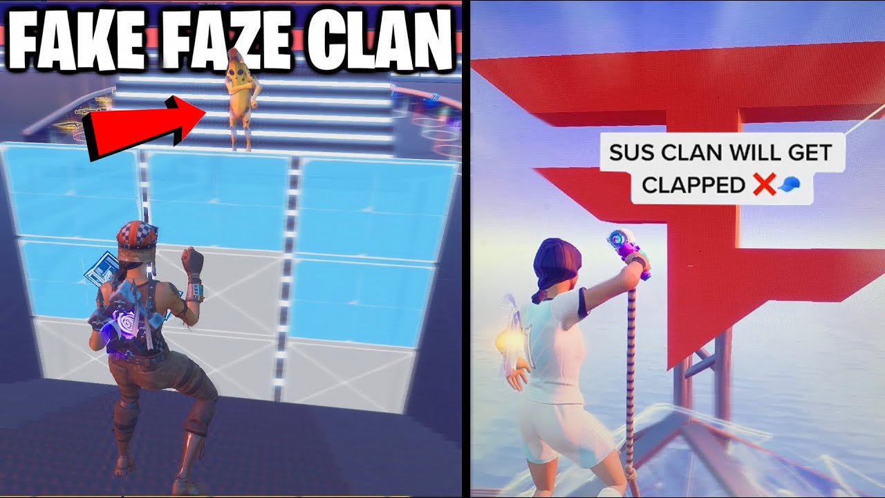 CHEATING In A TIKTOK CLAN BATTLE (Fake FaZe Clan) - YouTube