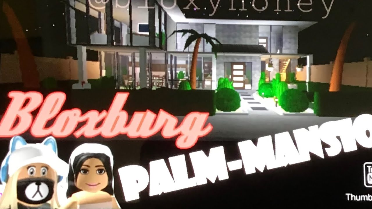 Palm- Mansion / Bloxburg / 75k - YouTube