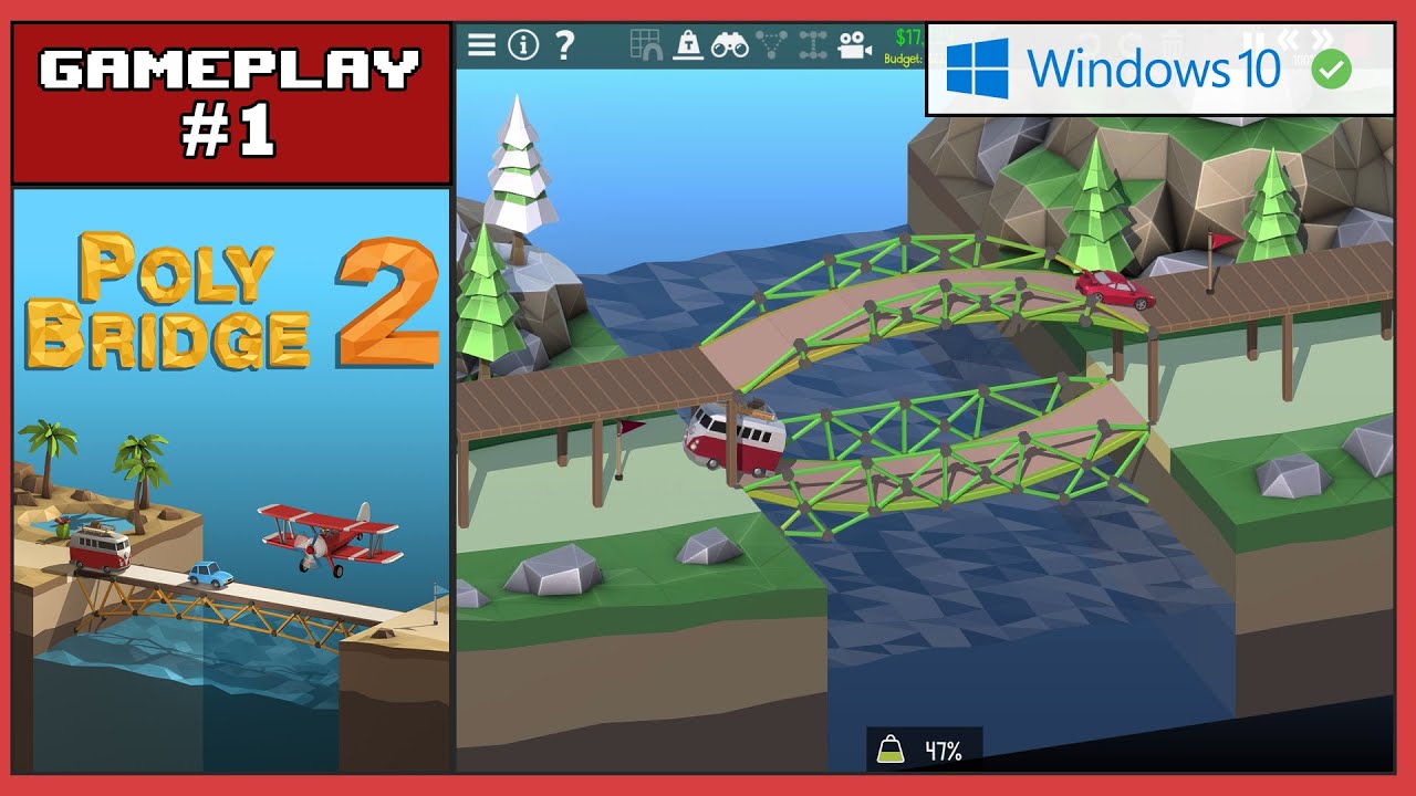 Poly Bridge 2 (PC Gameplay, Windows 10, 2023) - YouTube