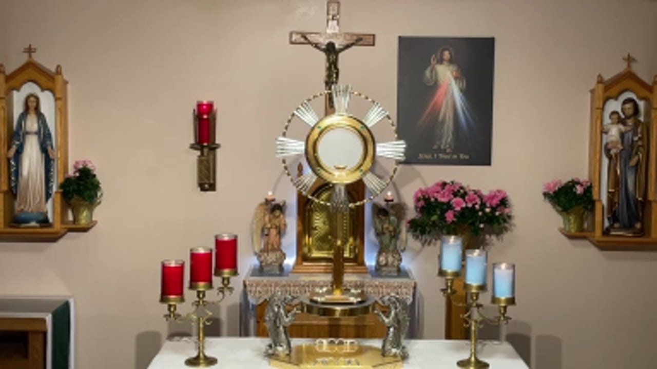 LIVE Eucharistic Adoration - Sisters of Divine Mercy - YouTube