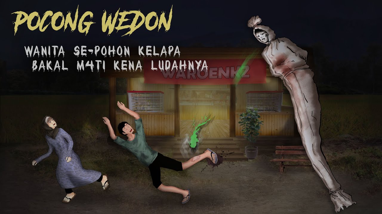 Asal Usul Pocong Wedon #HORROMISTERI | Kartun Hantu , Animasi Horror ...