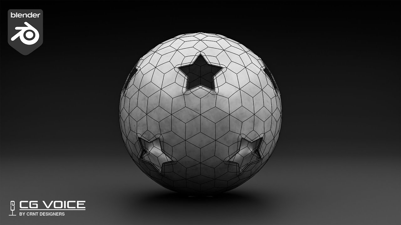 It is Tricky to Created Star ⭐ Design On Sphere _ 🎅 Christmas Decorations _ Blender Tutorial ...
