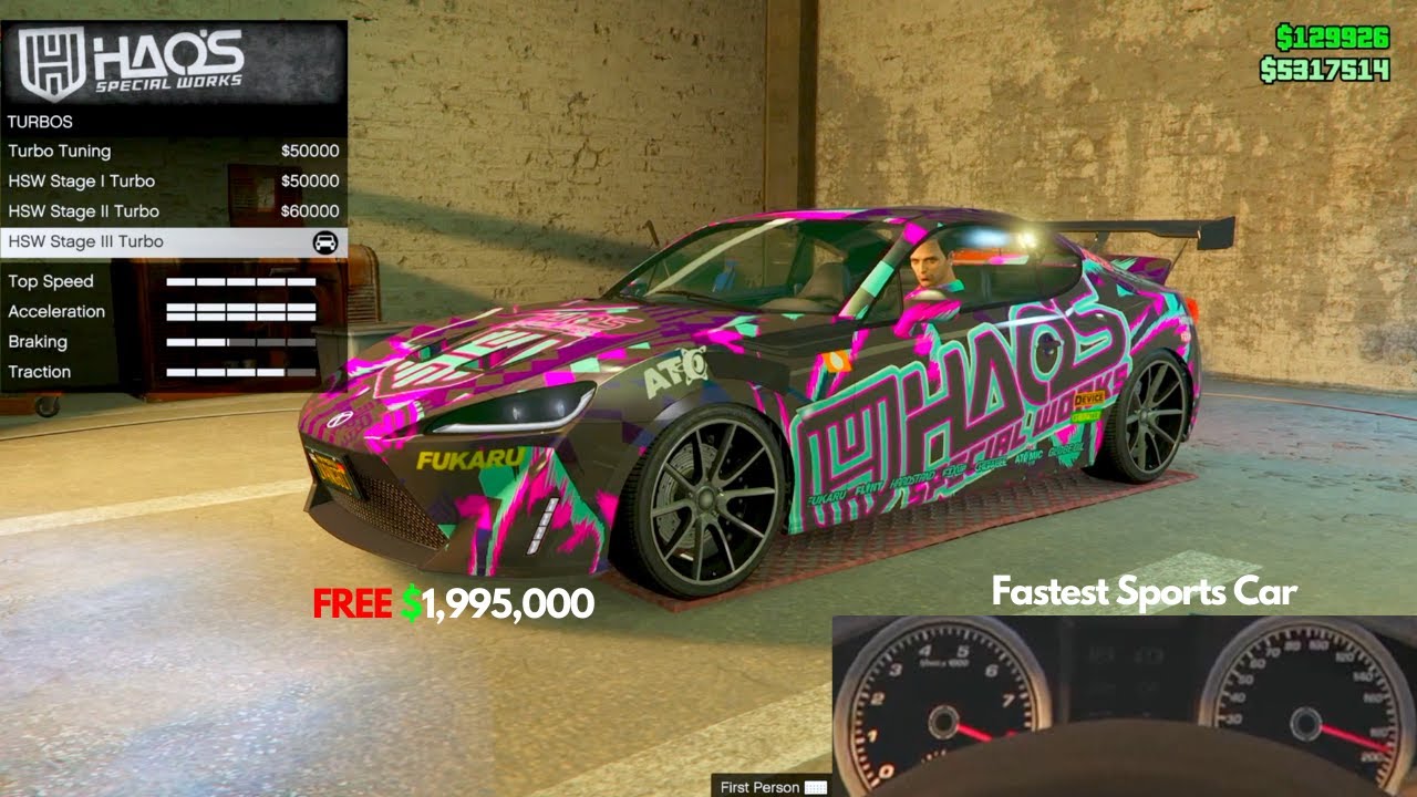 Fastest Sports Car Karin S95 Free Money GTA Online HAOS Cars - YouTube