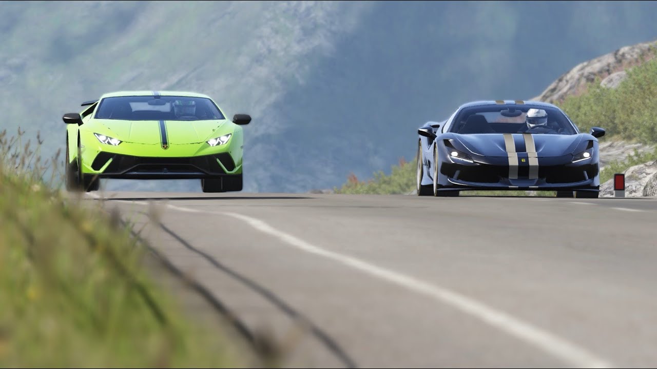 Ferrari F8 Tributo vs Lamborghini Huracan Performante at Highlands ...