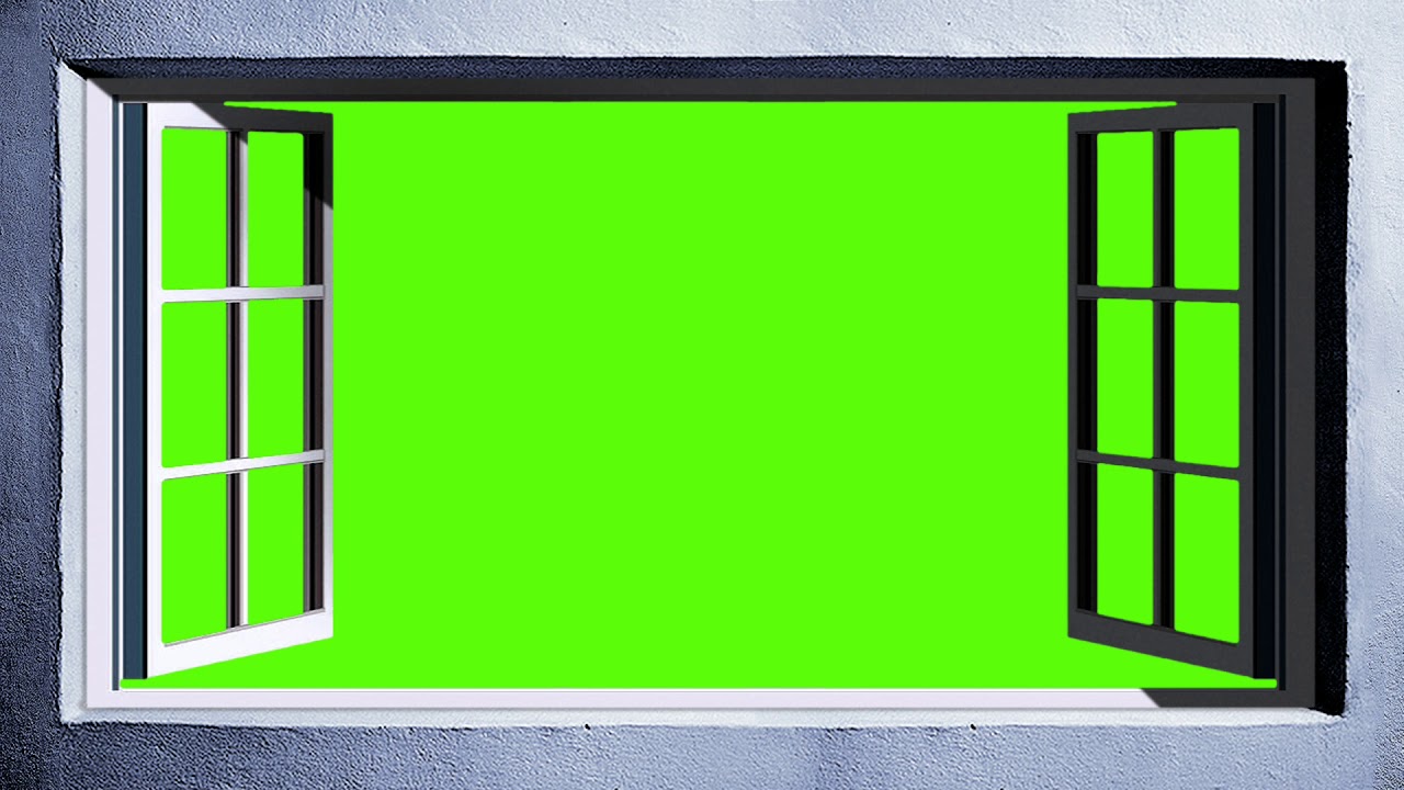 Window frame green screen - YouTube