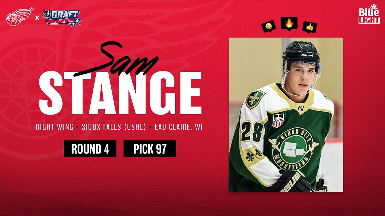 Sam Stange | 2020 NHL Draft Press Conference - YouTube