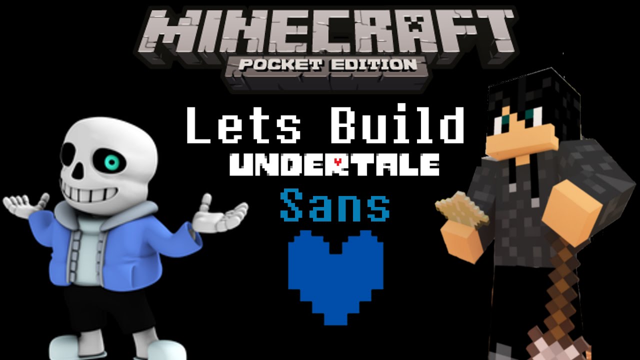 Minecraft PE: Lets Build [Undertale- Sans] - YouTube