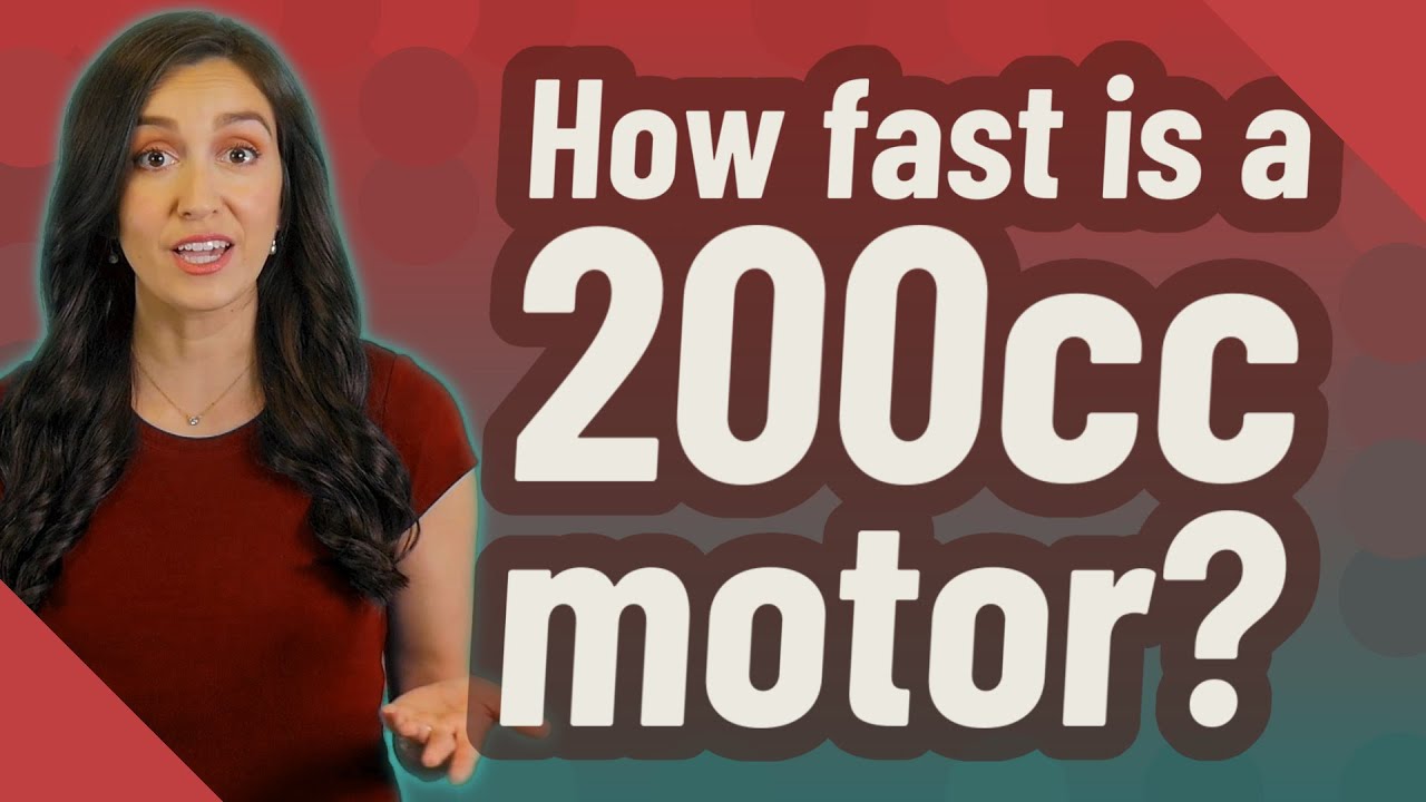 How fast is a 200cc motor? - YouTube