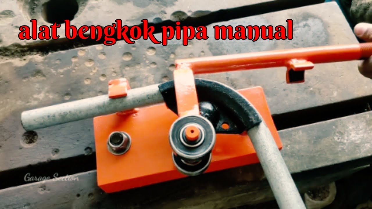 cara membuat rol pipa besi manual - YouTube