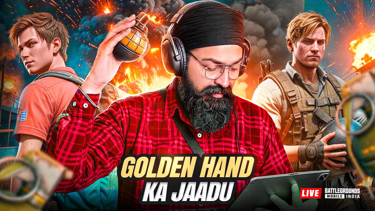GOLDEN HAND KA JAADU 😉 | AslaSardar | #bgmi #bgmilive #bgmiindia #live ...