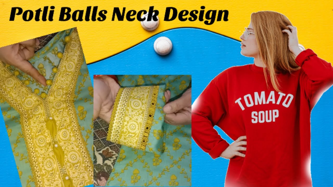Potli Ball Neck Design| potli Ball Neck Design latest| potli Ball Neck ...