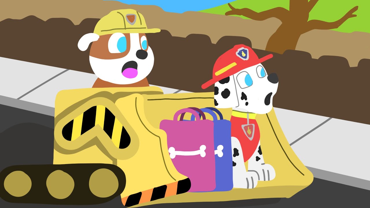 Rubble Saves Marshall Drawing - Nick Jr Doodles - YouTube