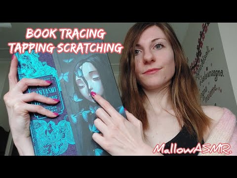 | ASMR | Book Tapping Scratching and Tracing | Fast Aggressive 💙 - YouTube