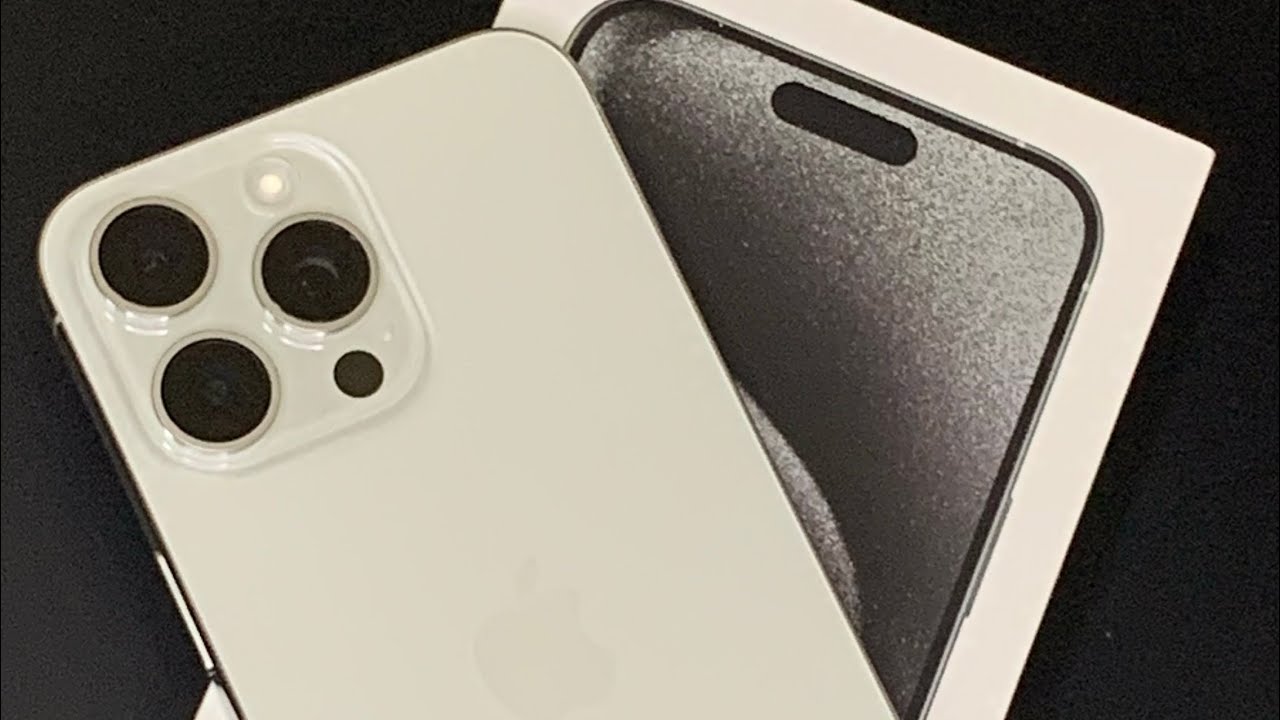 Unboxing Apple iPhone 15 Pro Max Titanium White - YouTube
