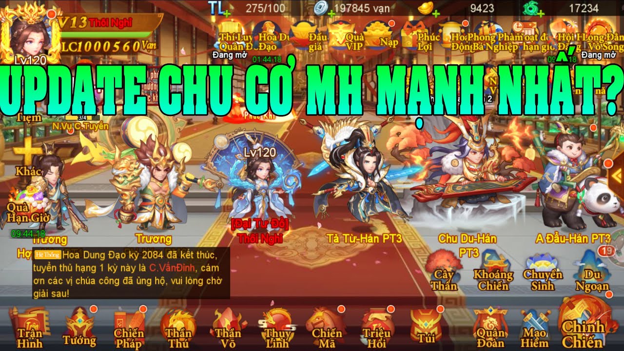 Danh Tướng 3Q Update Chu Cơ Mệnh Hồn Tướng Nào Mạnh Nhất Meta Game Hán ...