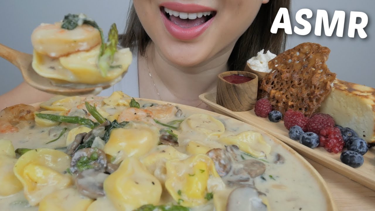 ASMR FULL Meal *Shrimp Truffle Tortellini and Caramelized Vanilla ...