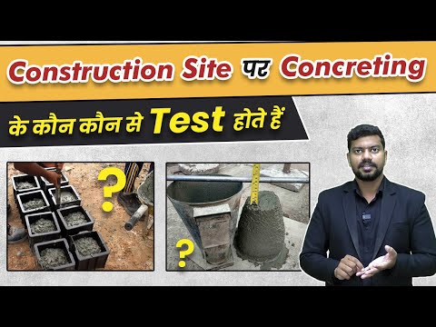 Different Types of Concrete Testing at Construction Site