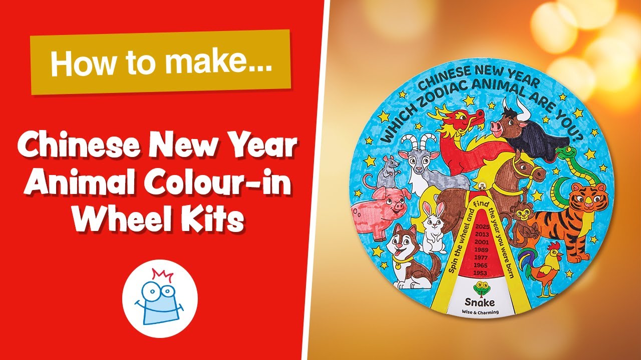 FN357 Chinese New Year Zodiac Animal Colour In Wheel Kits - YouTube