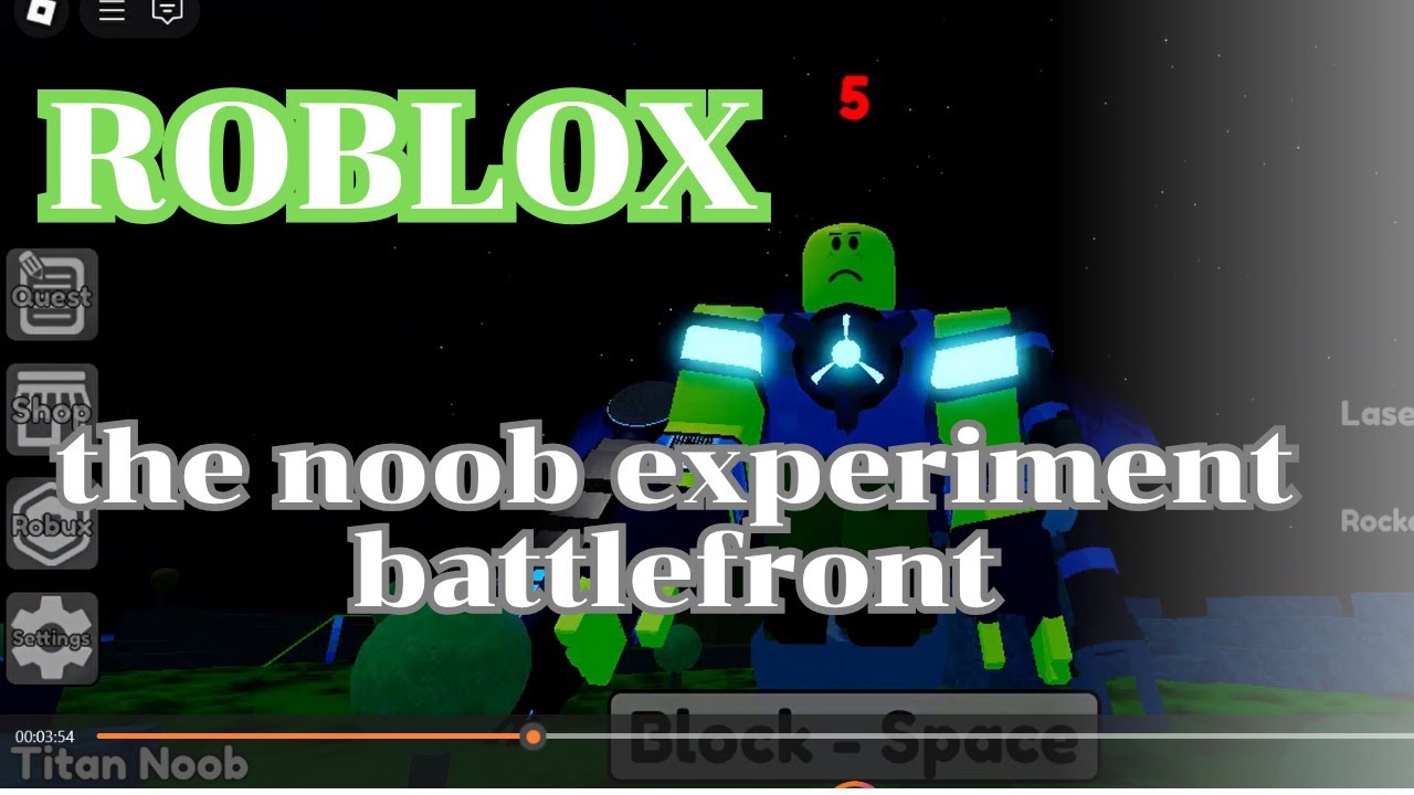 MEch Bloxxer The Noob Experiment Battle LIVE - YouTube