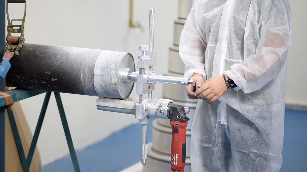 Pipe shaver from 8 to 24 inches - YouTube