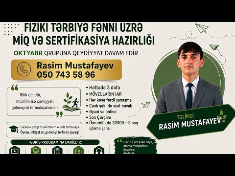 SÜRƏT GÜC Hərəki qabiliyyəti Miq və Sertifikasiya hazırlığı 050-743-58-96