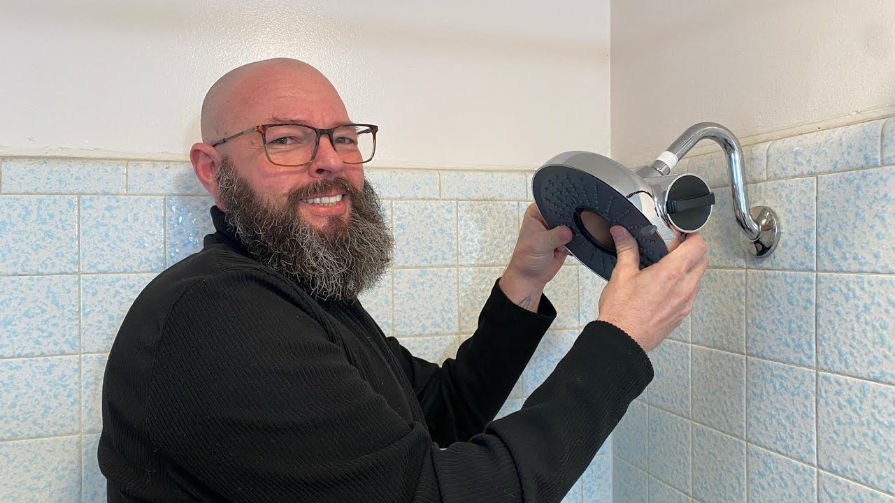 This shower head is so easy to install - YouTube