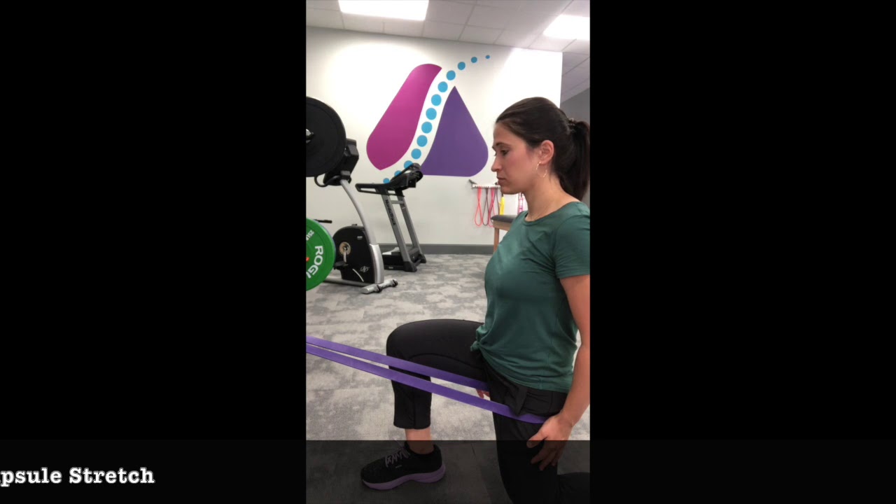 Kneeling Hip Capsule Mobilization - YouTube