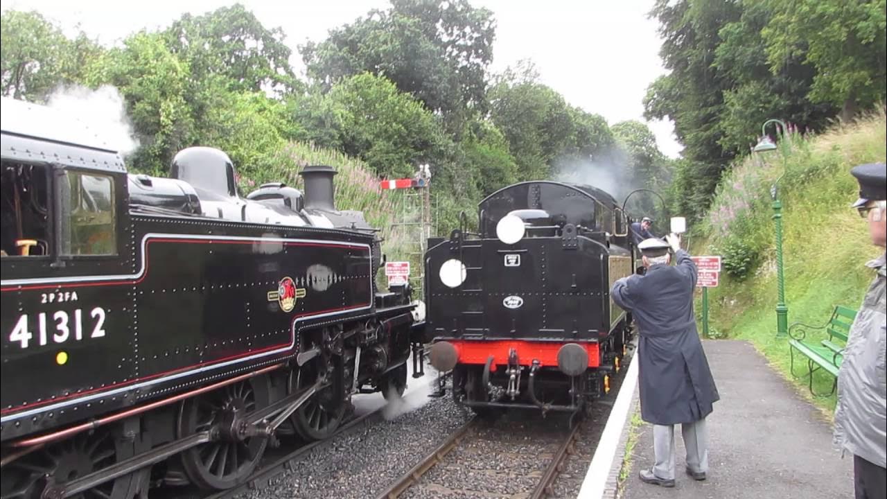 BR Standard Class 4 2-6-0 no 76017 arrivals from Alton on 1st August ...