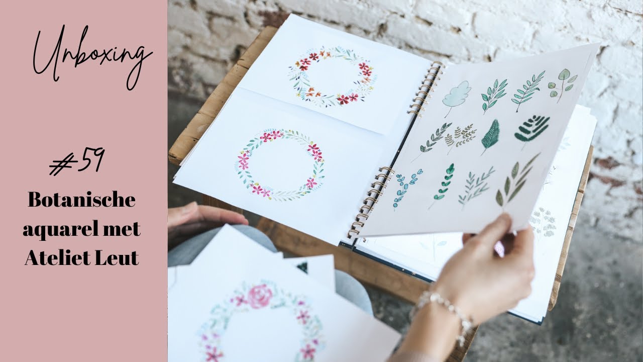 #59 Botanische Aquarel met Atelier Leut | DIY BOX Mrt 2024 | Unboxing ...