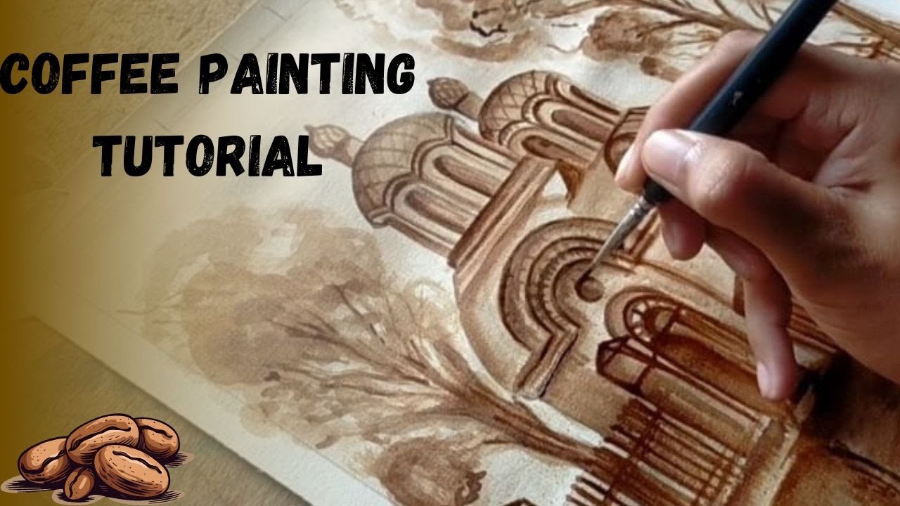 Coffee art | Coffee painting | Easy coffee painting tutorial | Simple ...