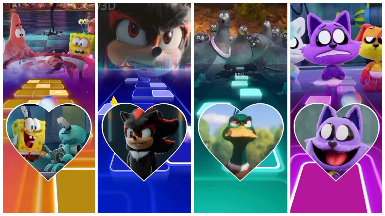 Spongebob 🆚 Shadow the Hedgehog Movie 🆚 Migration 🆚 Smiling Critters ...
