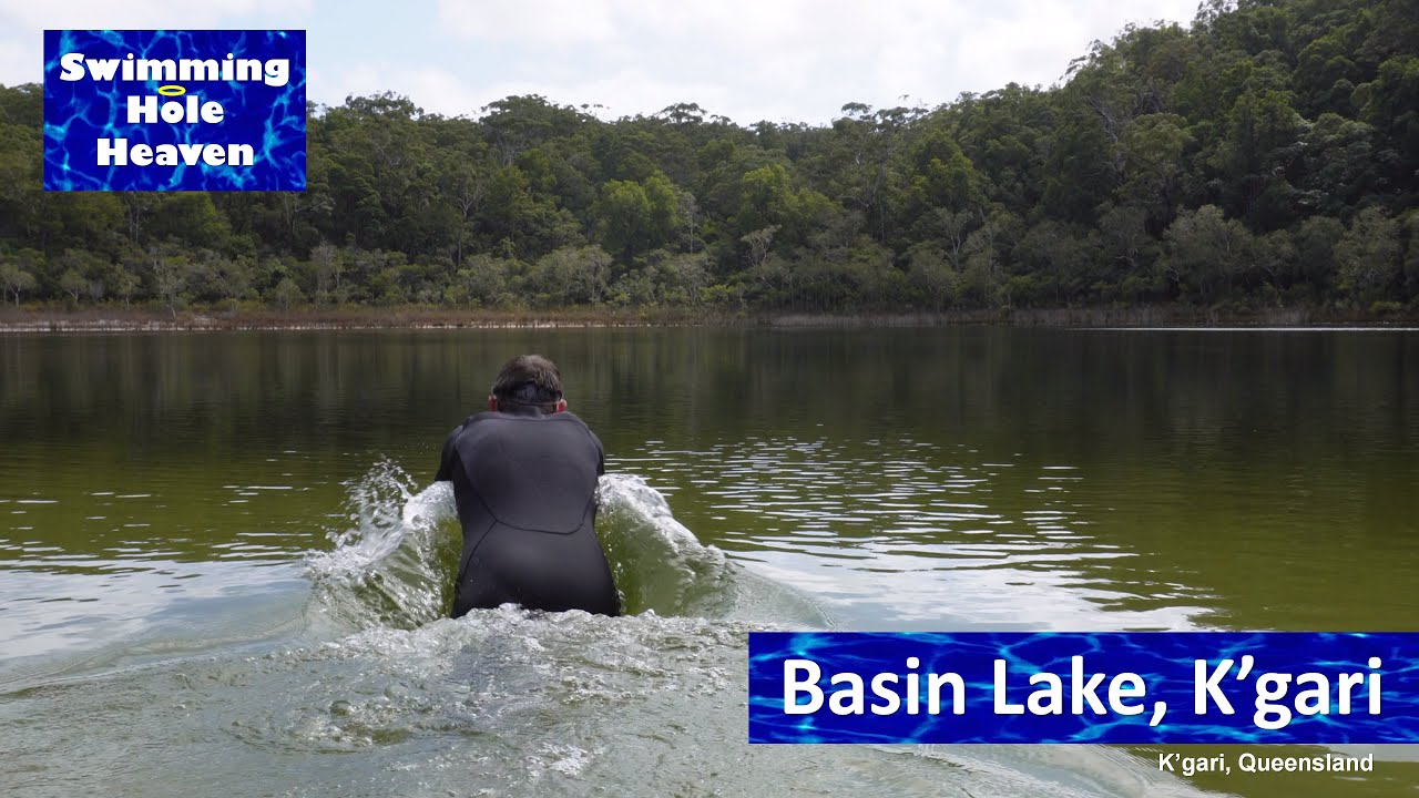 Swimming in Basin Lake, K'gari - YouTube