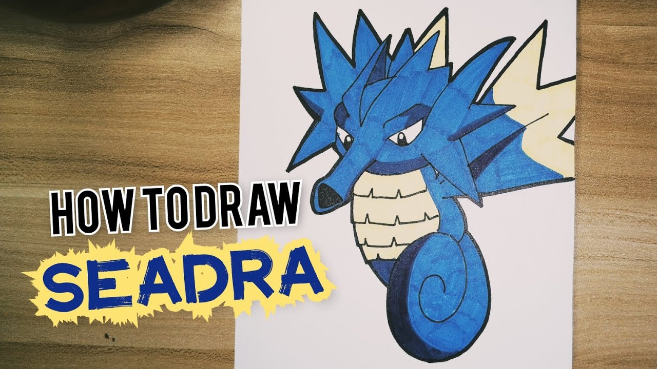 How To Draw SEADRA (Pokemon 117) | Easy Drawing | #animedrawholic 0337 ...