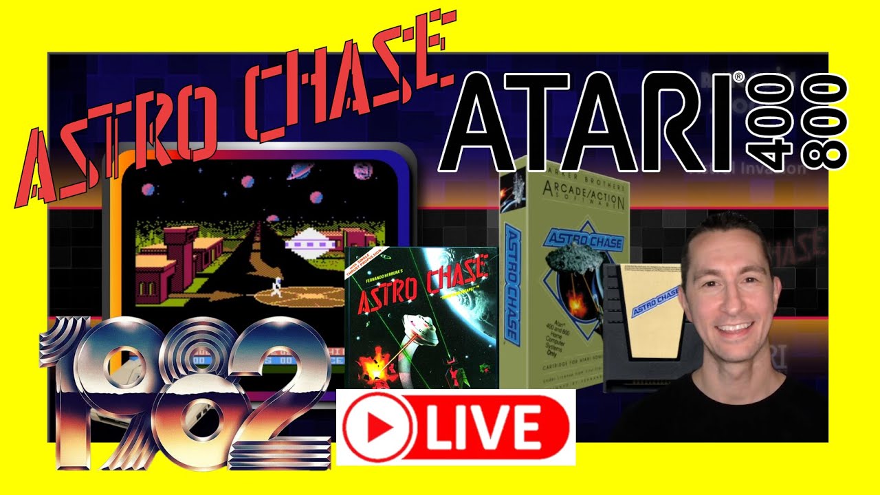 Astro Chase (Atari 800) - Chronologically Gaming is LIVE! #retro #videogames #atari #atari800 ...