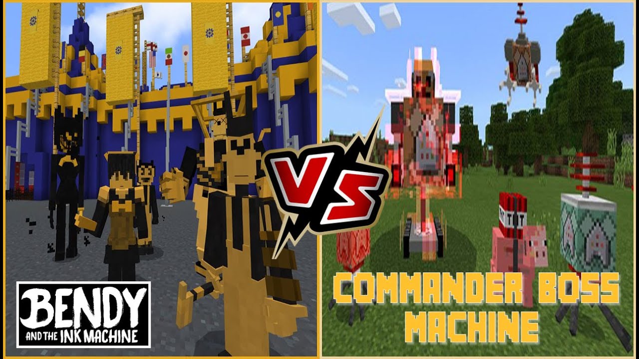 Bendy and the Ink Machine VS Commander Boss Machine [EPIC BOSS ...