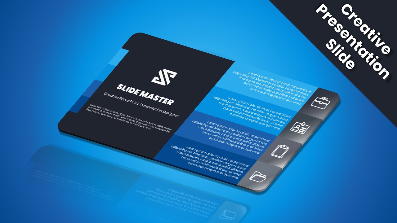 How to Create Dark Theme Presentation Slide #2 in PowerPoint - Creative ...