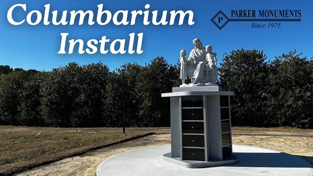 50 Niche Columbarium Installation - Parker Monuments - YouTube