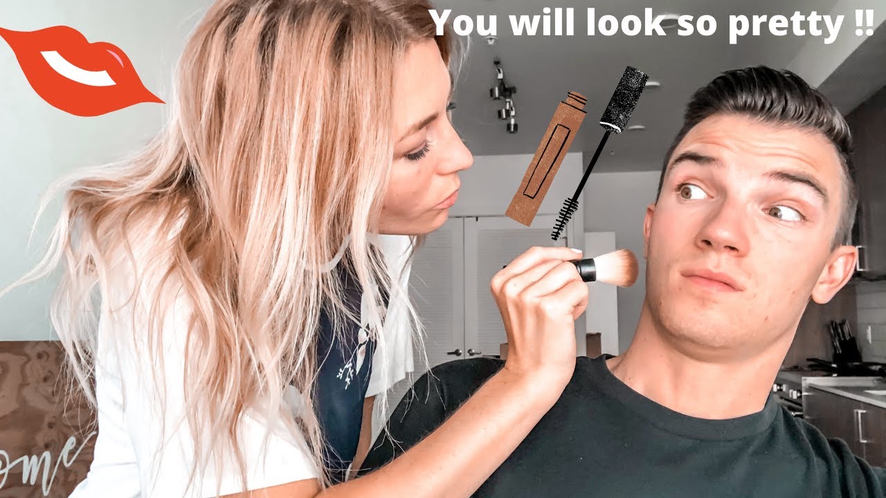 TURNING MY HUSBAND INTO A WOMAN FOR THE DAY *BEAUTIFUL - YouTube