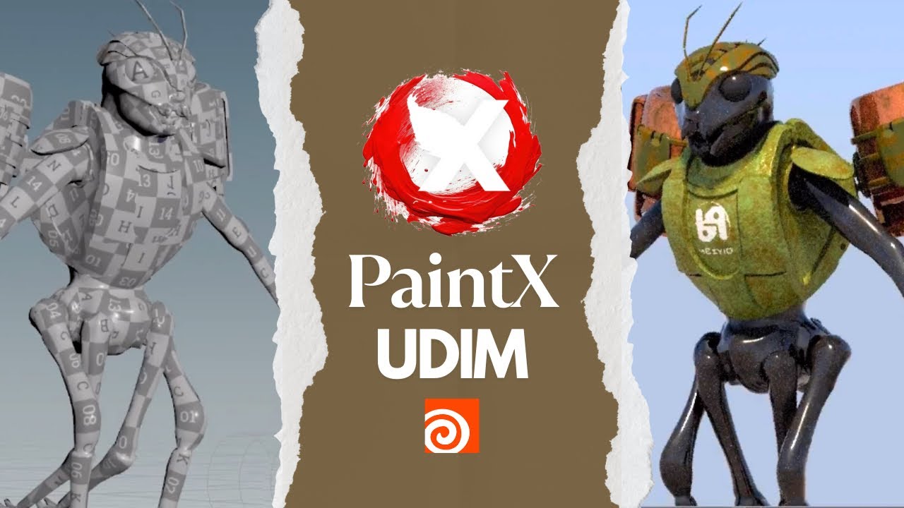 Basic UDIM Paint Using COPs 2.0 Houdini 20.5 - YouTube