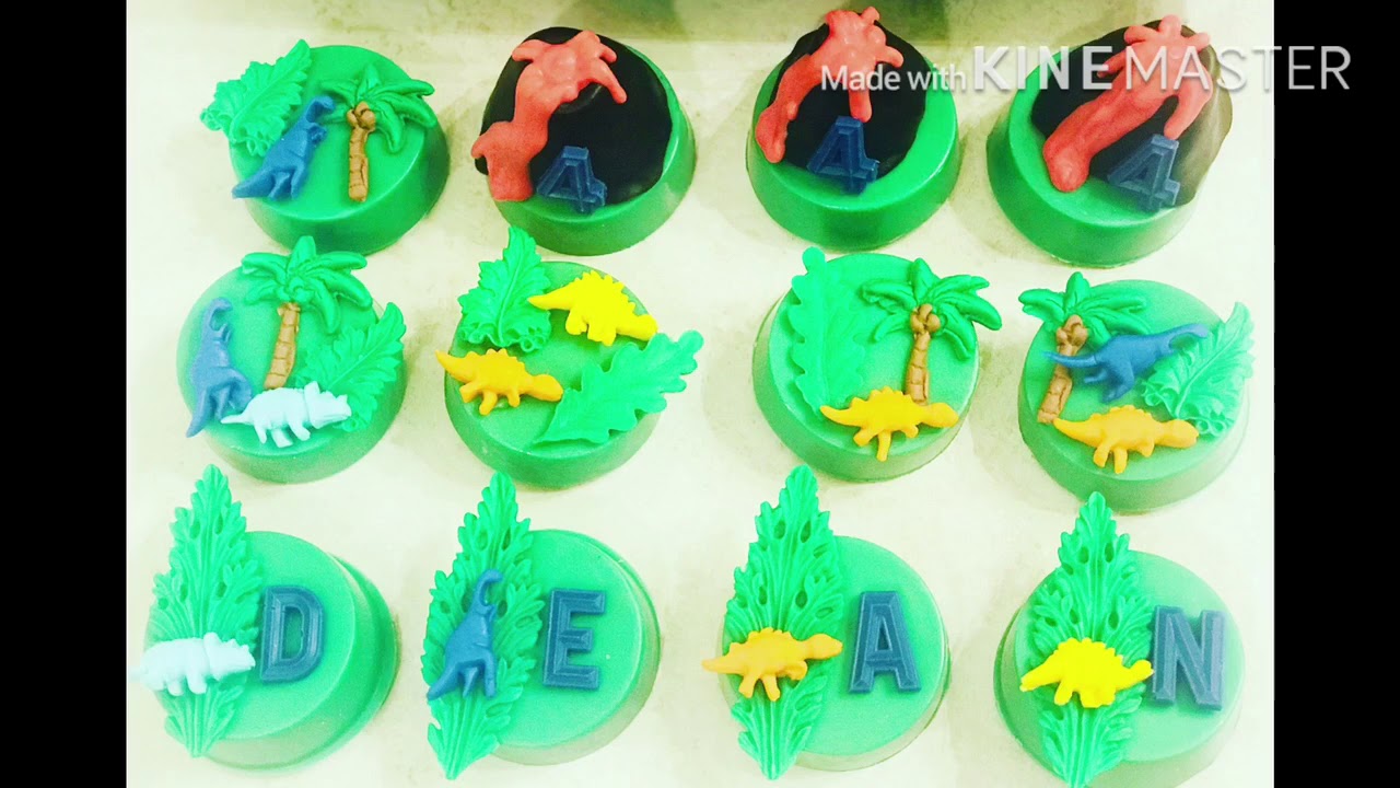 Dinosaur 🦖 Theme Chocolate Covered Oreos - YouTube