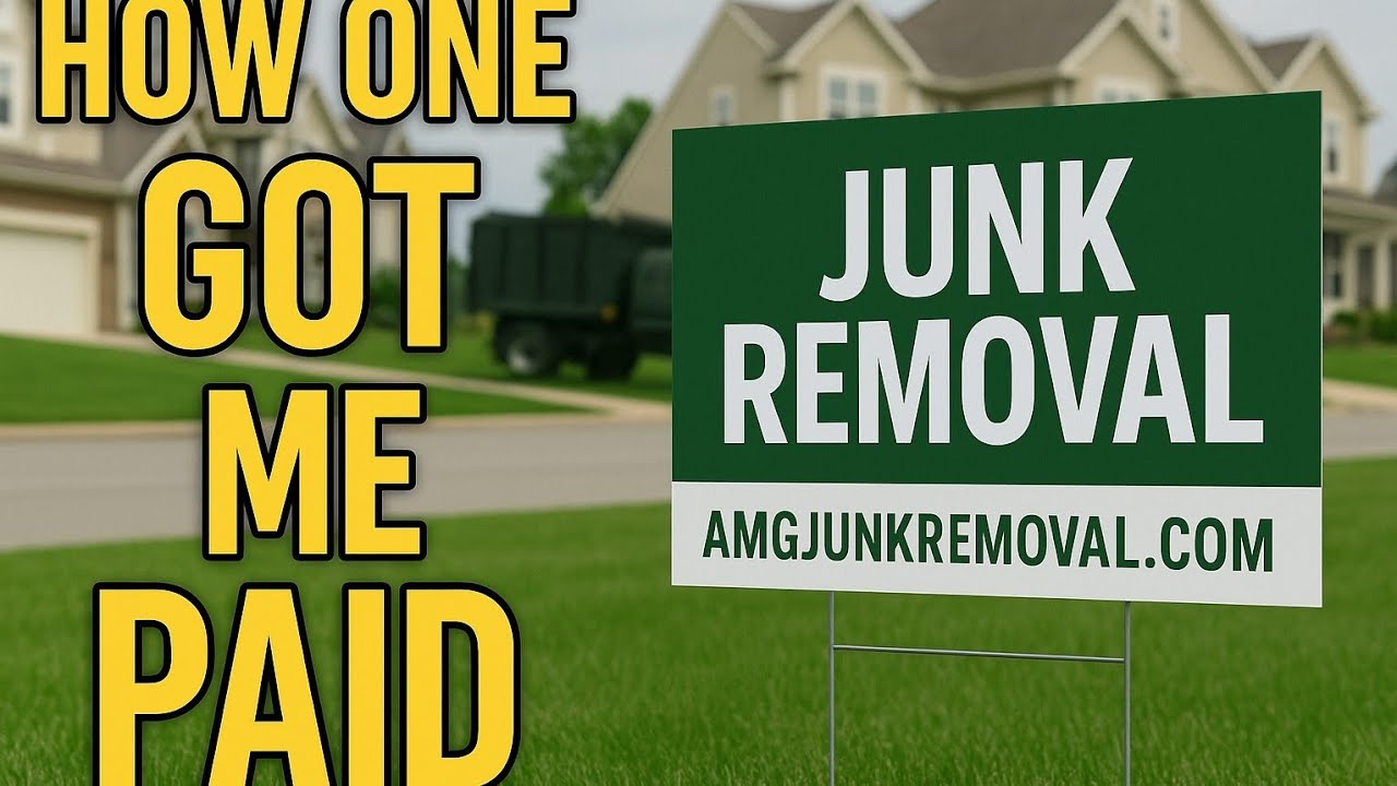 How One Yard Sign Got Me Paid | Junk Removal Marketing That Works ...