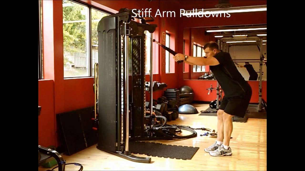 Stiff Arm Pulldowns - Isolate Those Lats to Grow - YouTube